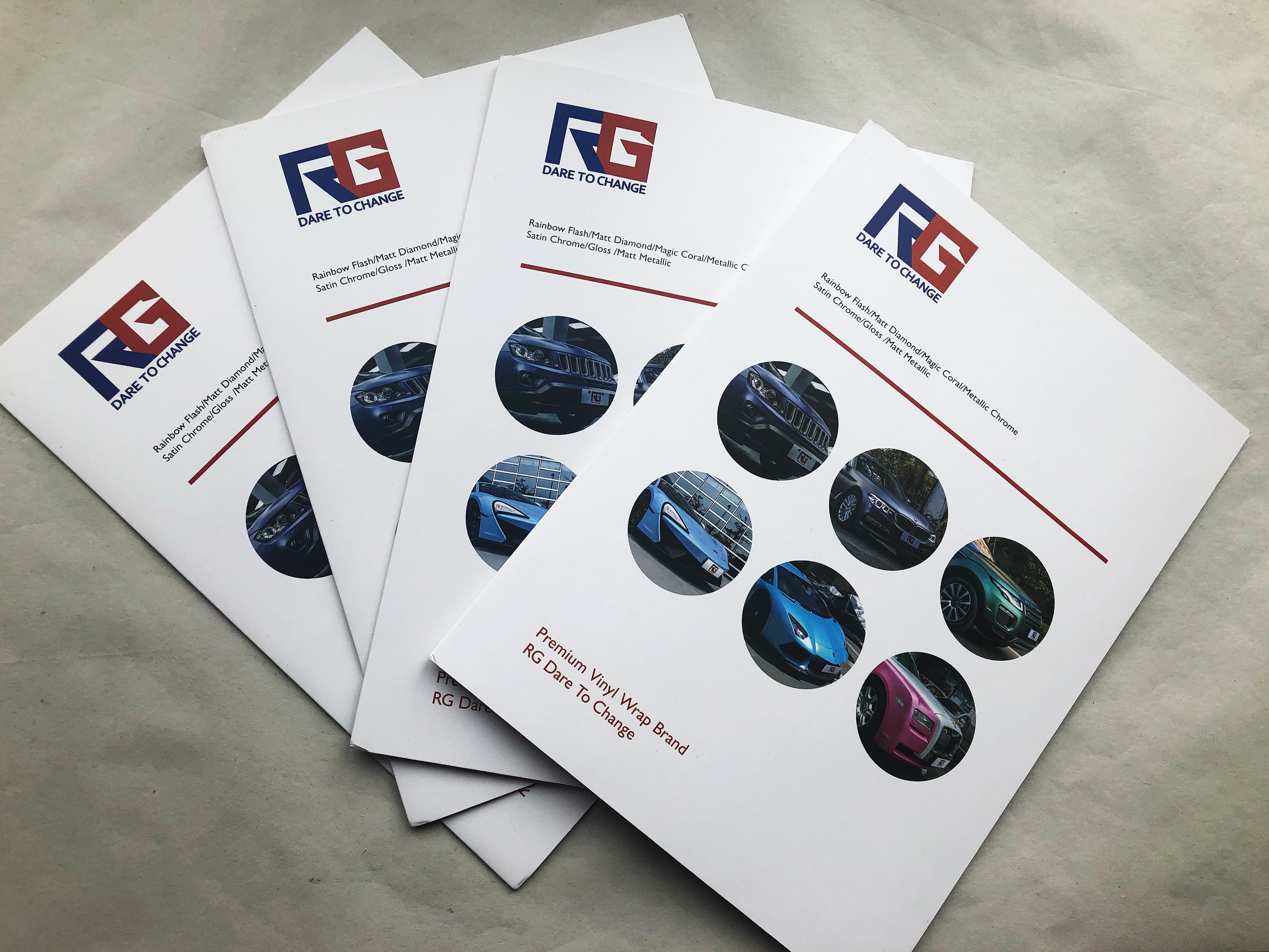 RG Premium Range Colour Chart – RG Dare To Change